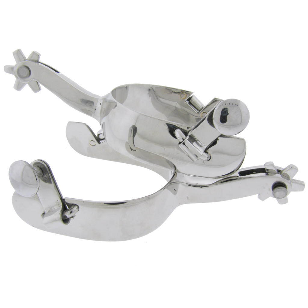 Stainless Steel Spurs 14 Curved Shank – Harris Leather & Silverworks ...