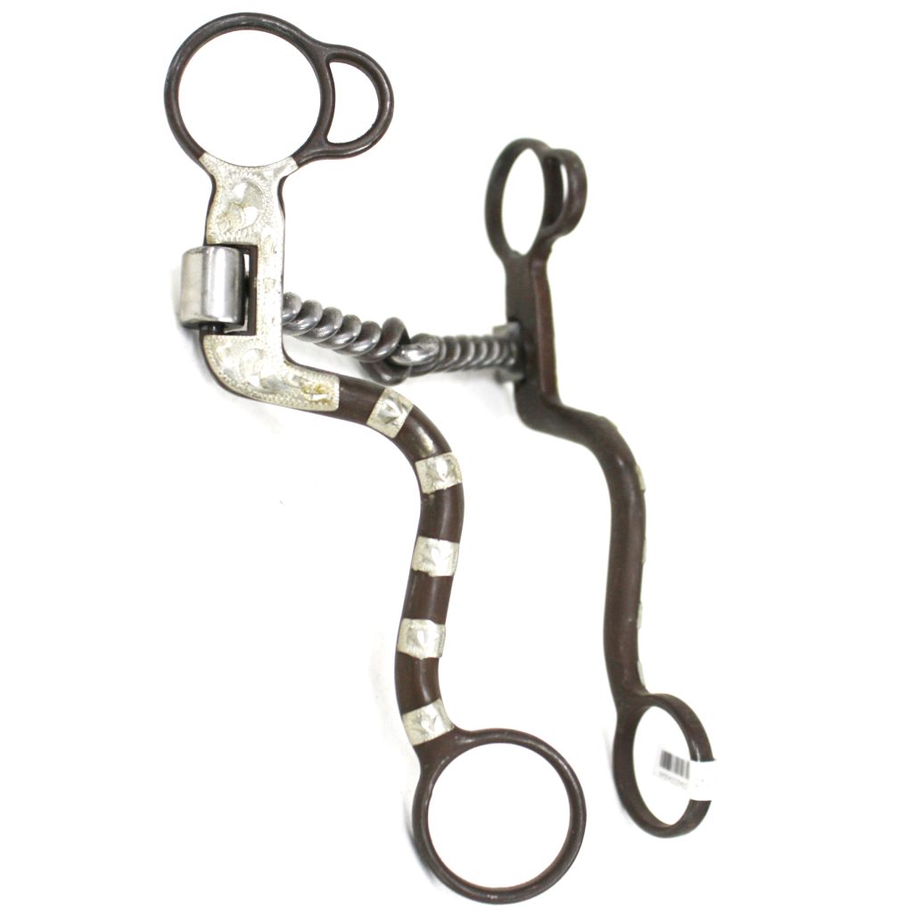 Engraved Trim Twisted Wire Shank Snaffle – Harris Leather & Silverworks | Legendary Handmade ...