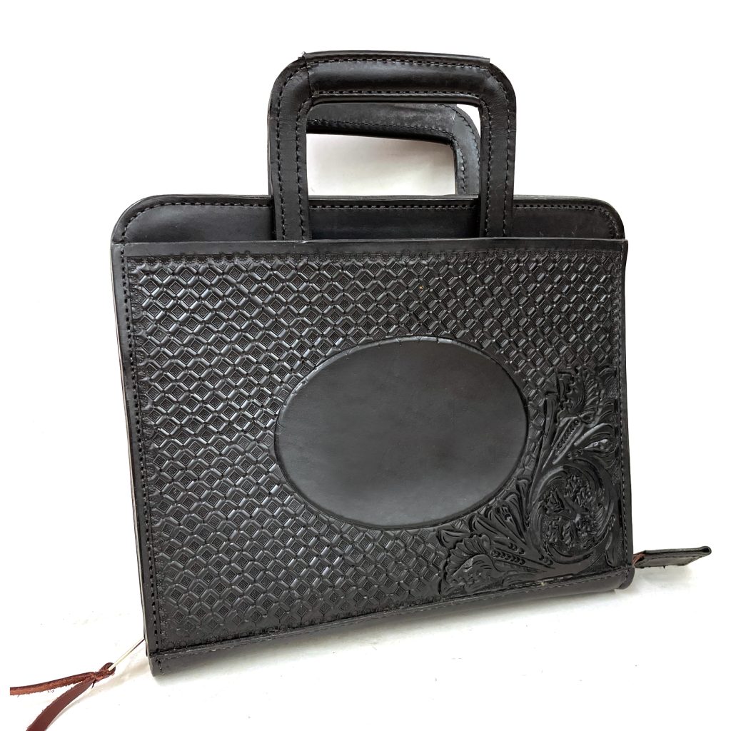 Custom Zippered 3-Ring Binder w/ Handles – Black – Harris Leather ...